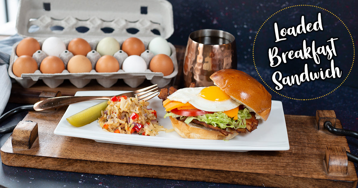 Loaded Breakfast Sandwich — Goodness Me!