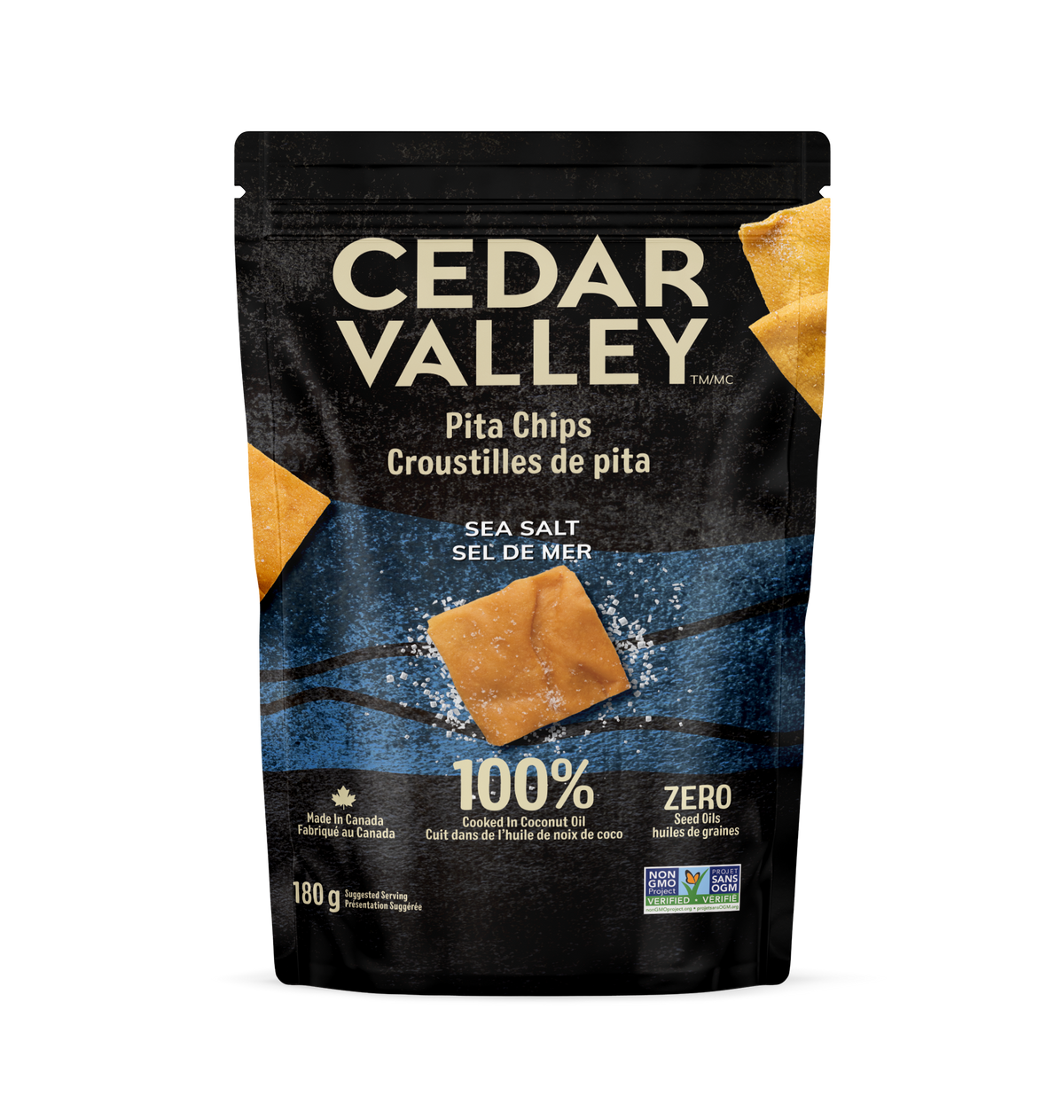 Cedar Valley - Pita Chips - Sea Salt, 180 g — Goodness Me!