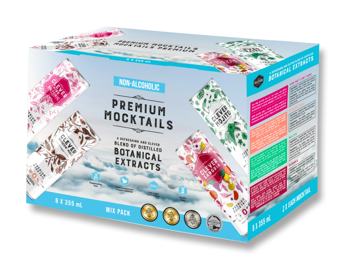 Clever Mocktails - Mix Pack, 8x355 mL — Goodness Me!