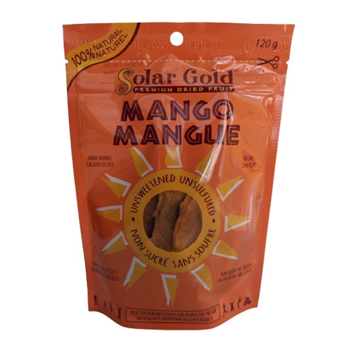 Solar Gold Dried Fruit - Dried Mango - 120 g — Goodness Me!