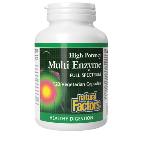 Natural Factors - Multi Enzyme, 120 Capsules - Goodness Me!