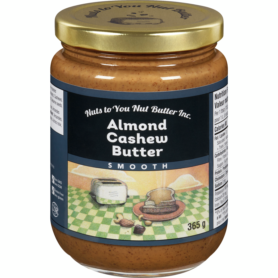Nuts to You Nut Butter Inc - Almond Cashew Butter, 365 g — Goodness Me!