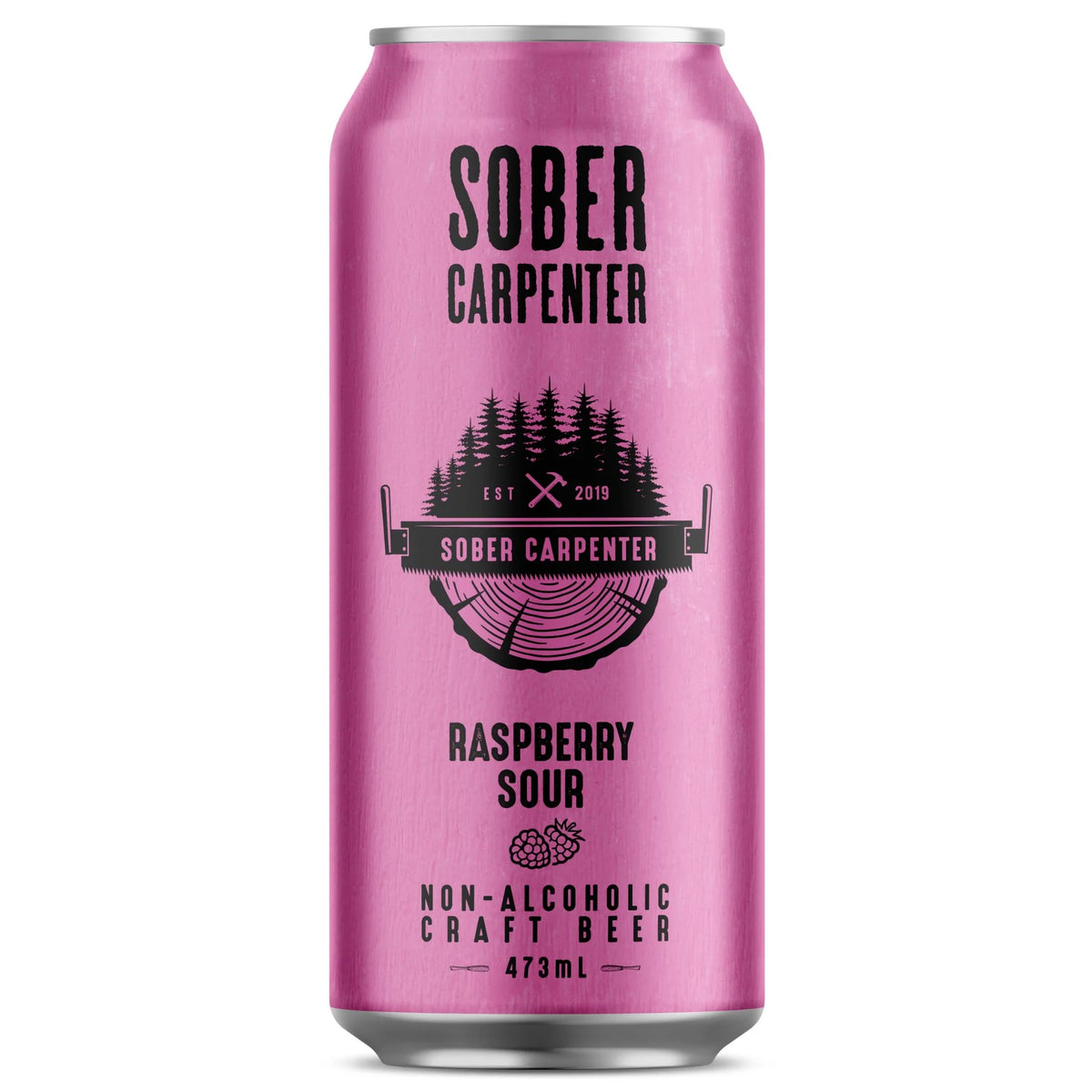Sober Carpenter - Non-Alco Beer - Raspberry Sour, 473 mL — Goodness Me!