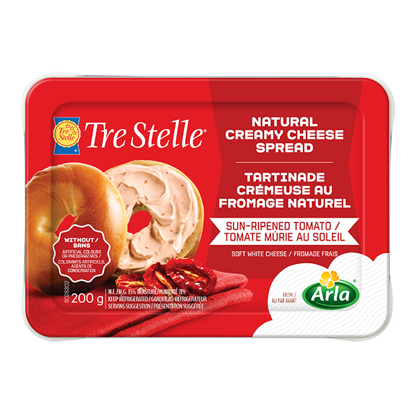 Tre Stelle - Cream Cheese - Tomato, 200 g — Goodness Me!