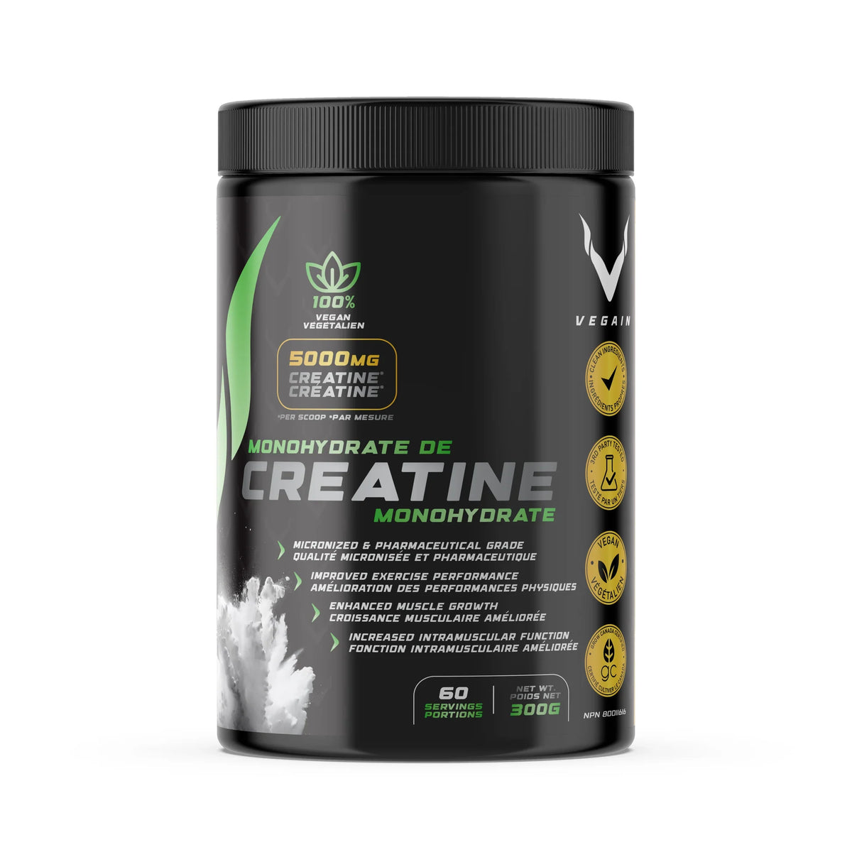 VEGAIN - Plant-Based Creatine Monohydrate, 300 g — Goodness Me!