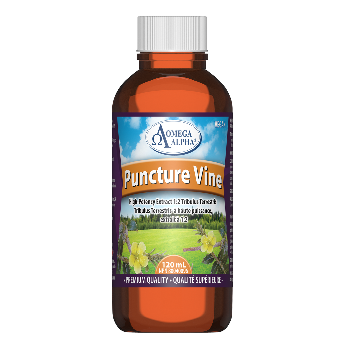 Omega Alpha - Puncture Vine (1:2 Tribulus), 120 mL — Goodness Me!