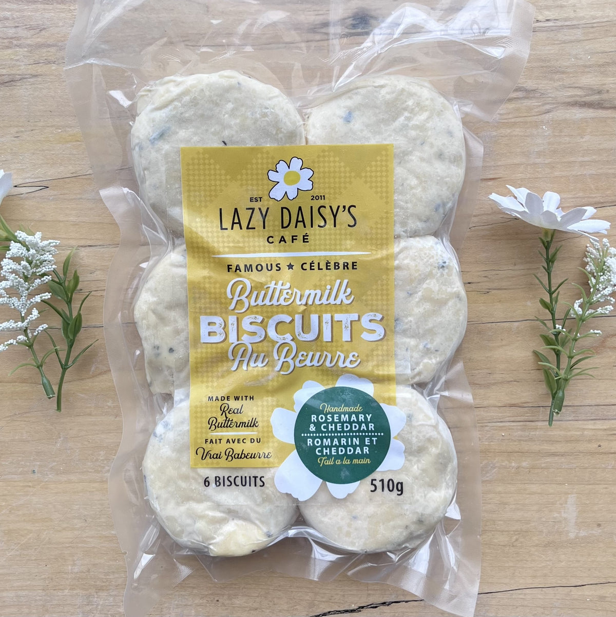Lazy Daisy's - Rosemary Cheddar Buttermilk Biscuit, 510 g — Goodness Me!