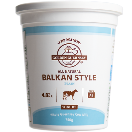 Eby Manor Golden Guernsey - 4.8% Balkan Yogurt — Goodness Me!