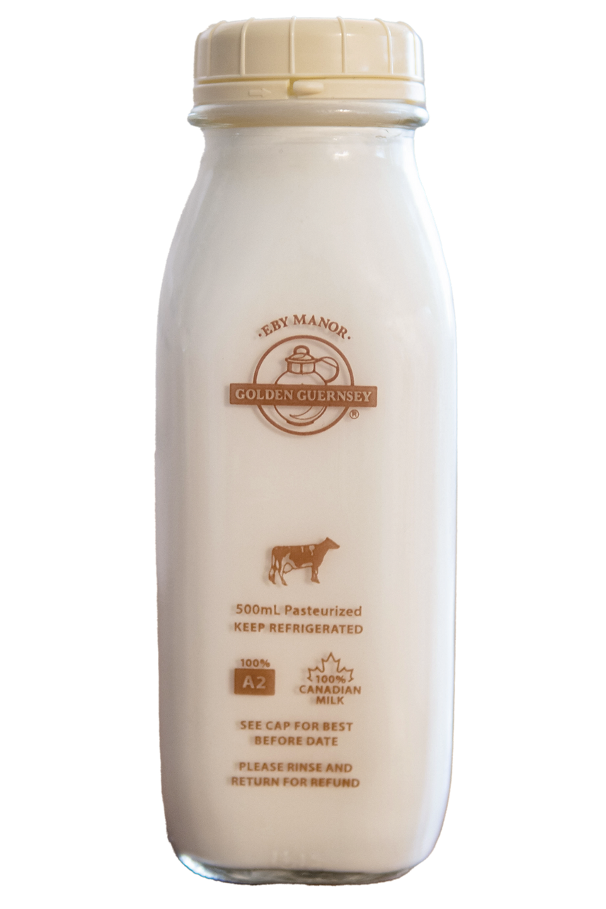 Eby Manor Golden Guernsey - 10% Guernsey Cream Glass, 500 mL — Goodness Me!