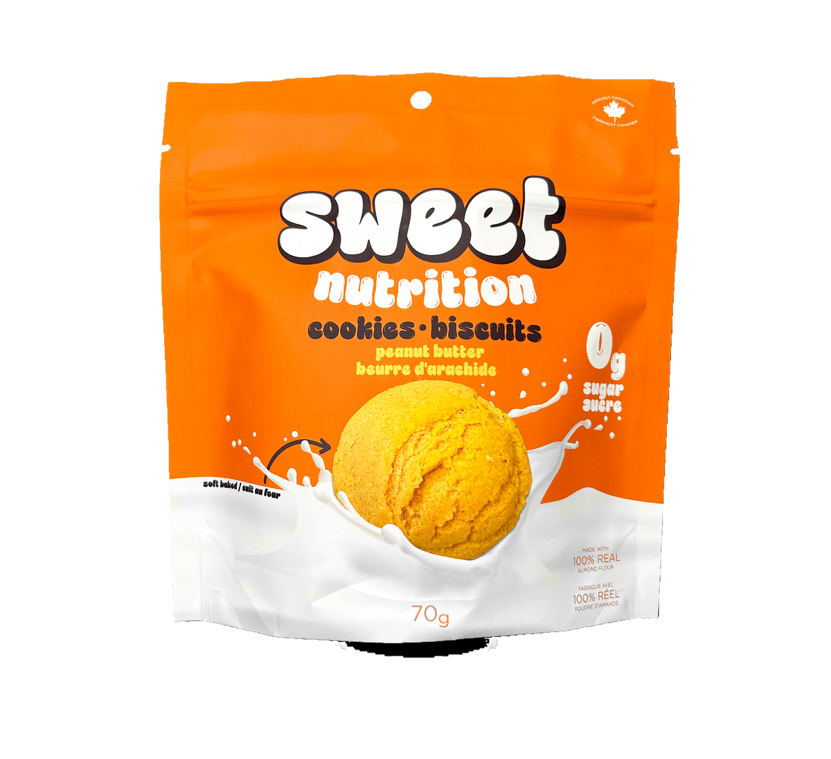 Sweet Nutrition - Zero Sugar Cookies Peanut Butter, 70 g — Goodness Me!
