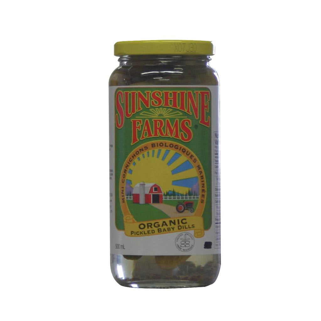 Sunshine Farms - Organic Baby Dill Pickles, 500 mL — Goodness Me!