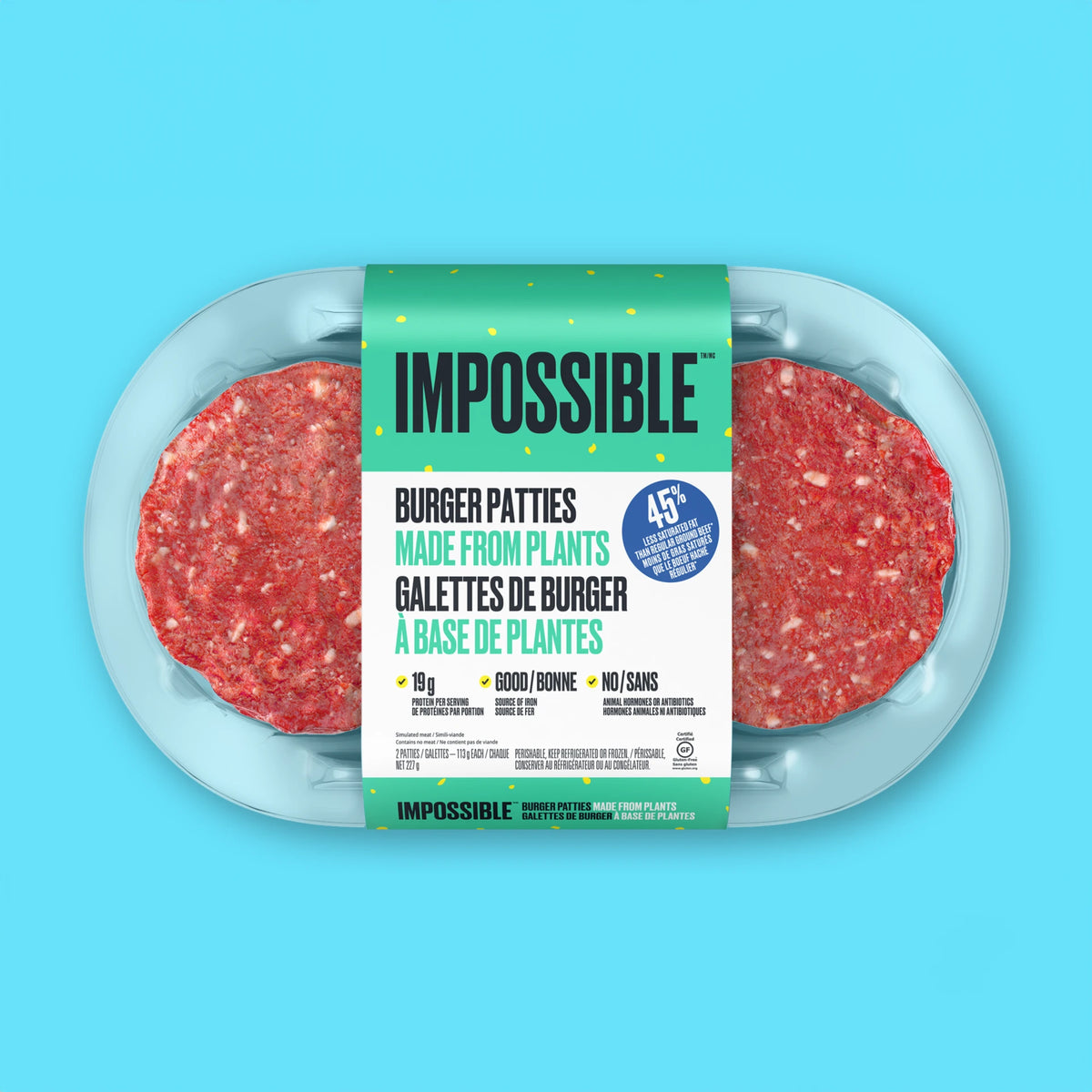 Impossible Burger - Impossible Burger Patties, 2x113 g — Goodness Me!