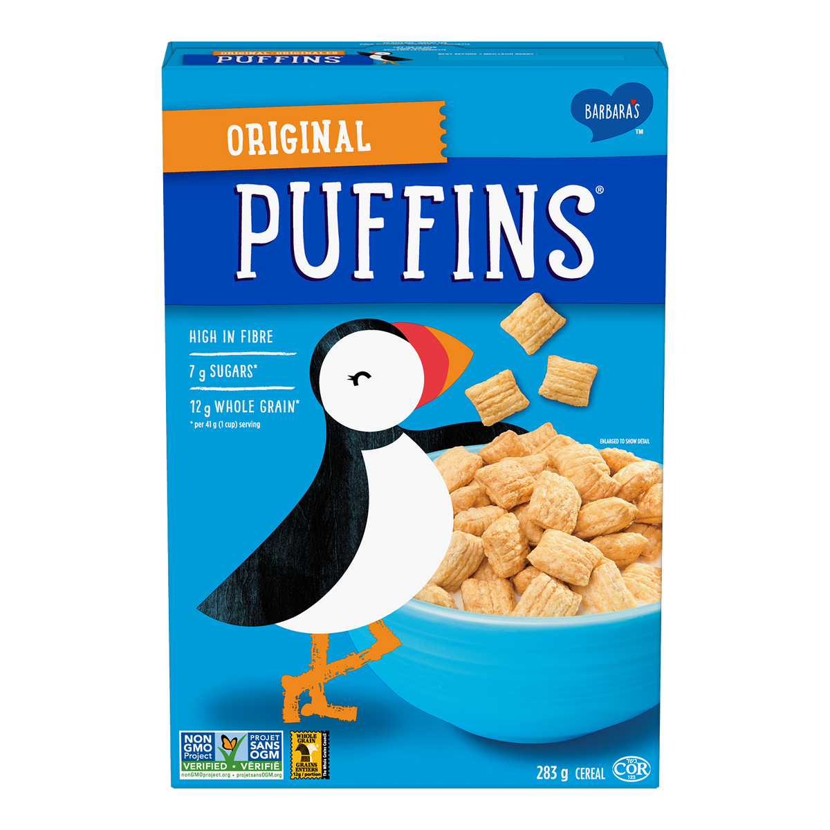 Barbara's Bakery - Original Puffins Cereal - 285 g — Goodness Me!