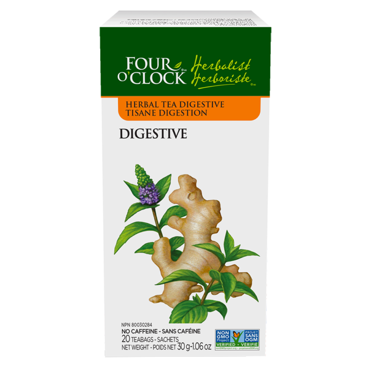 Four O'Clock - Herbal Tea, Digestive, 20 Count — Goodness Me!