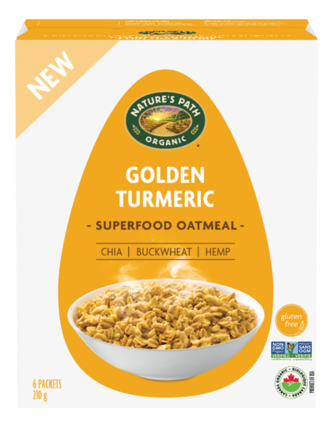 Nature's Path - Oatmeal Golden Turmeric Superfood, 6 x 35g — Goodness Me!