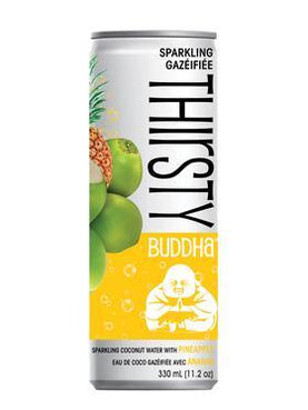 Thirsty Buddha- Sparkling Coconut Water Pineapple, 330ml- Goodness Me!