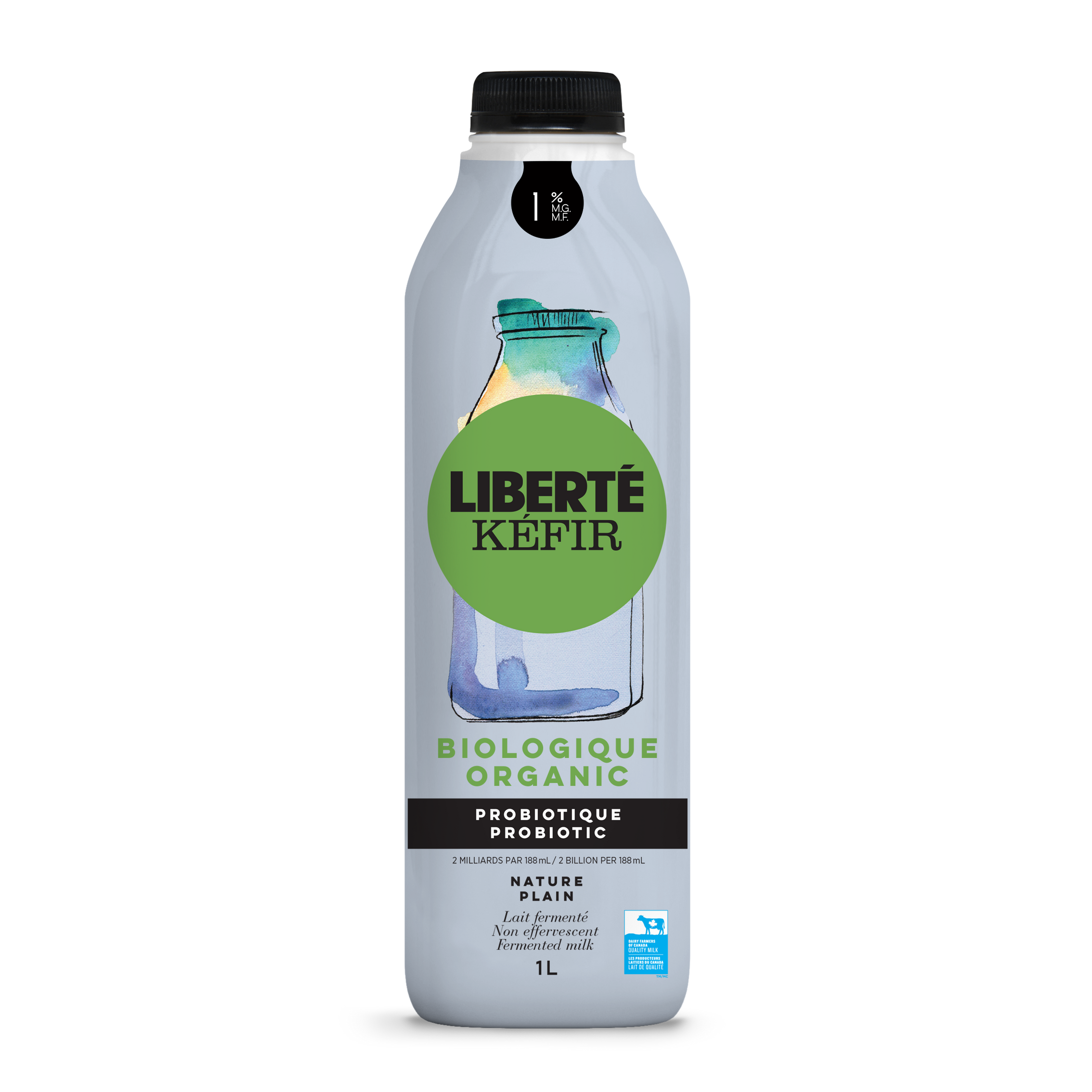 Liberté - Organic Kefir 1% Plain, 1 L — Goodness Me!