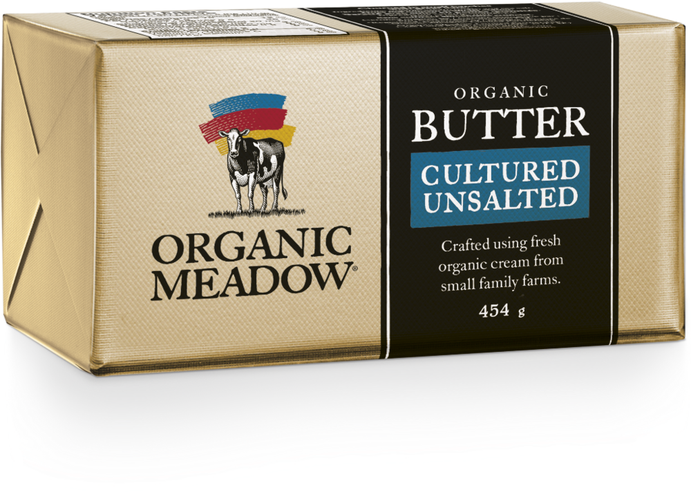 Organic Meadow - Organic Cultured Unsalted Butter, 454 g — Goodness Me!