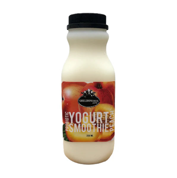 Sheldon Creek Dairy - Peach Yogurt Smoothie, 350 mL — Goodness Me!