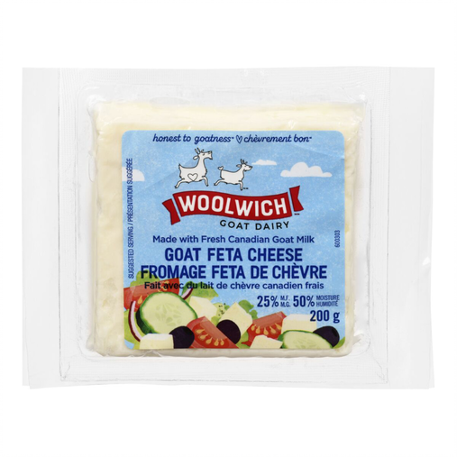 Woolwich Goat Dairy - Goat Milk Feta Cheese, 200 g — Goodness Me!