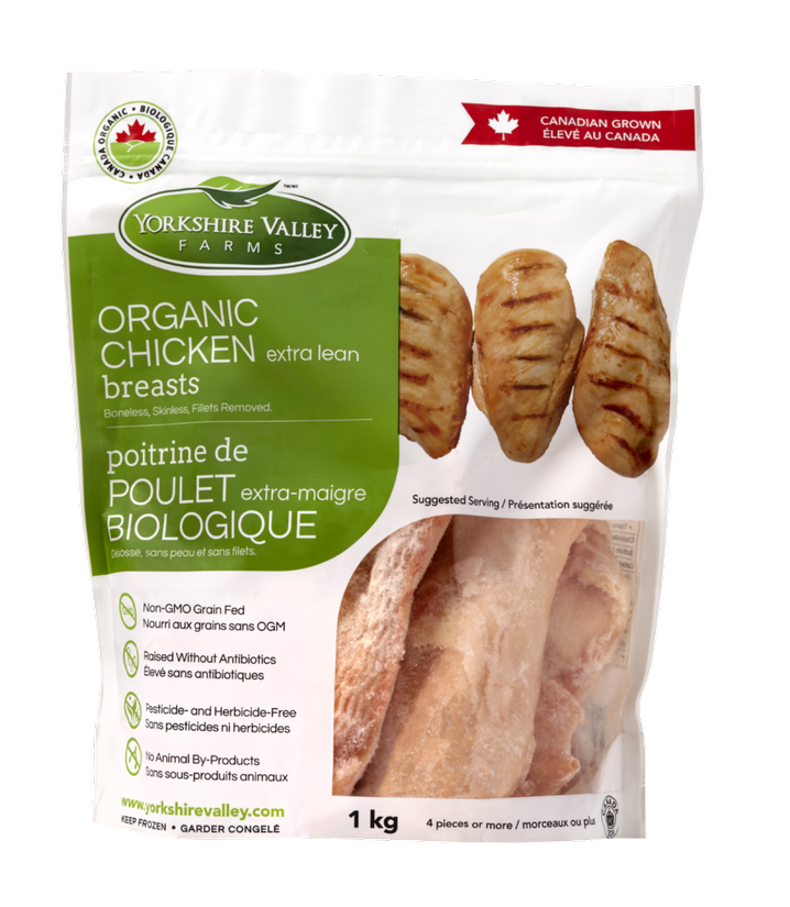 Yorkshire Valley Farms - Organic Frozen Chicken Breasts, 1 kg ...